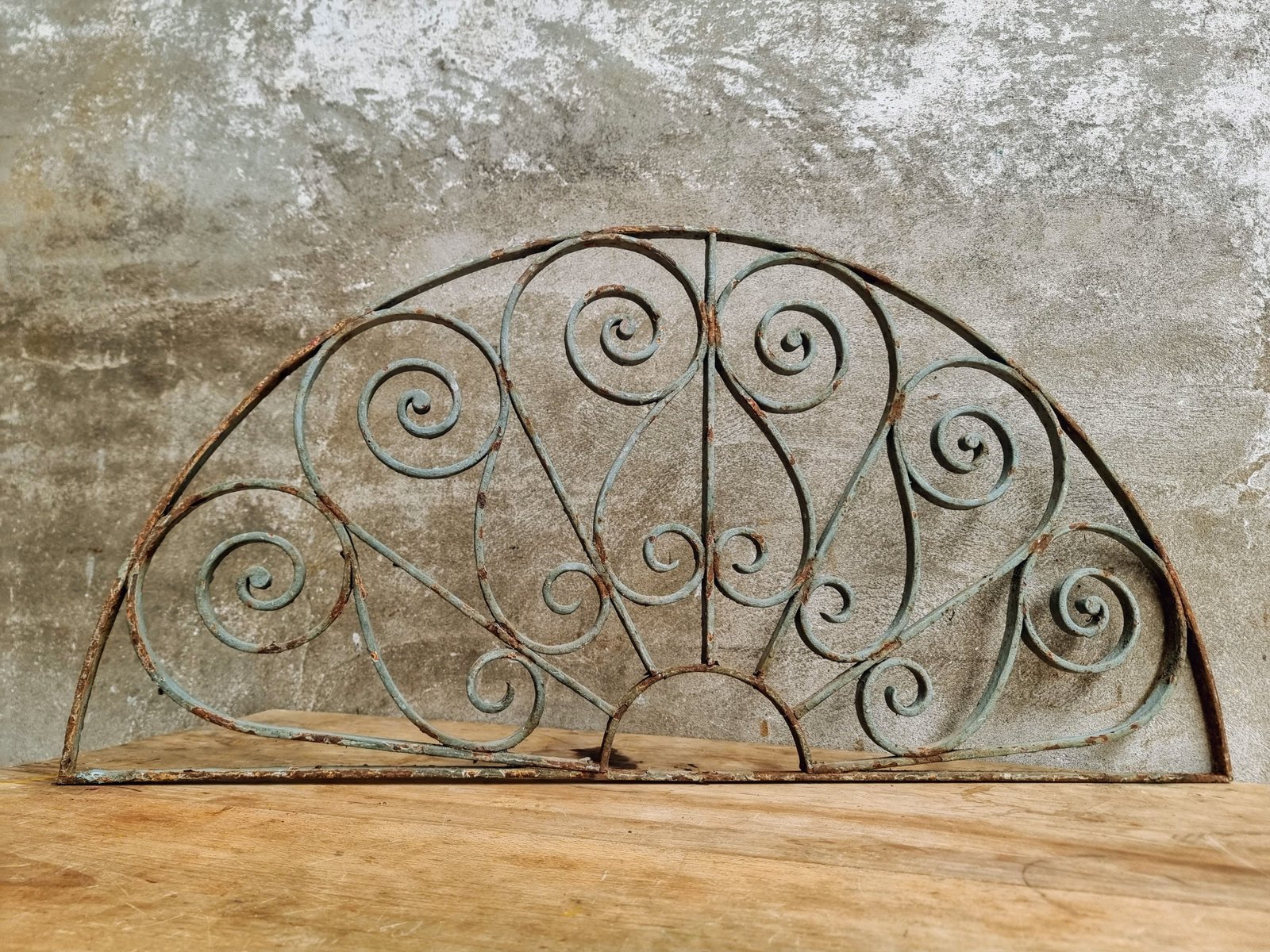 Antique Window Grille in Wrought Iron for sale at Pamono