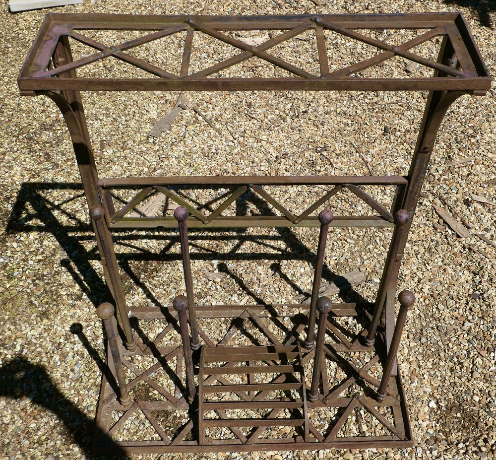 Boot Scraper and Boot Rack in Cast Iron, 1960s for sale at Pamono