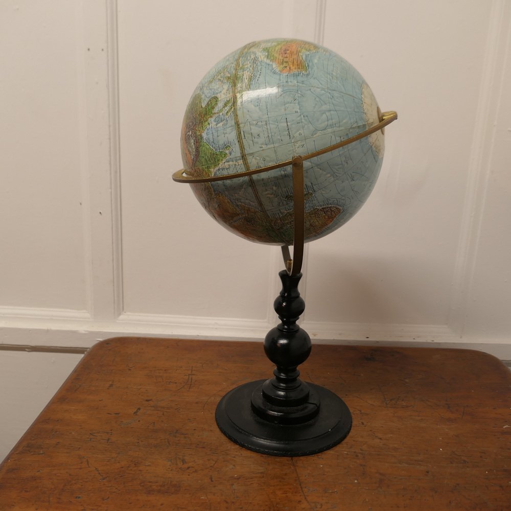 Double Axis Scan Globe with Raised Topography, 1960s for sale at Pamono