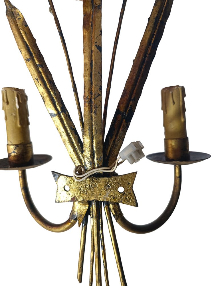Regency Wall Sconce in Wrought Iron for sale at Pamono