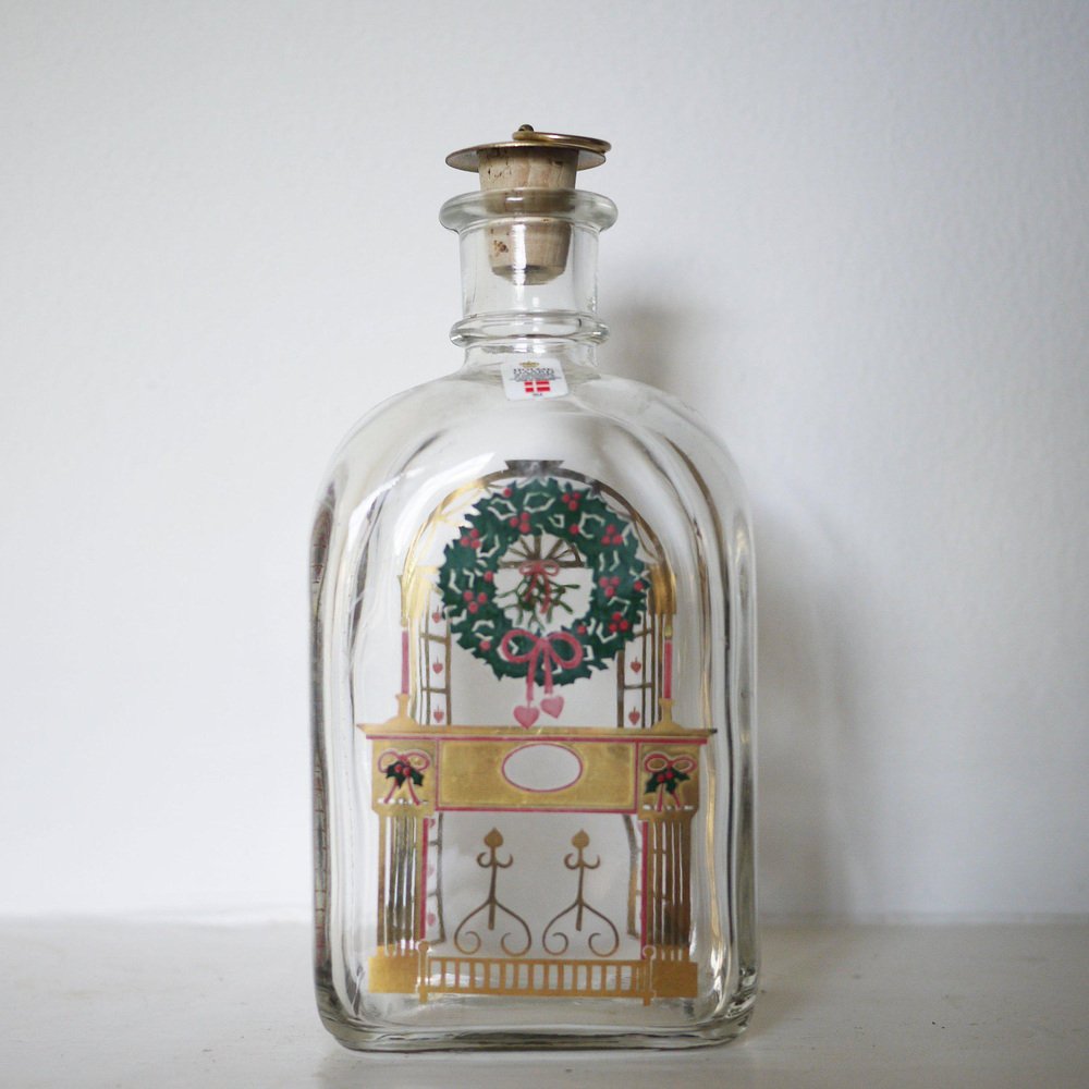 Dänische Vintage Glas Weihnachtskaraffe von Michael Bang & Jette ...