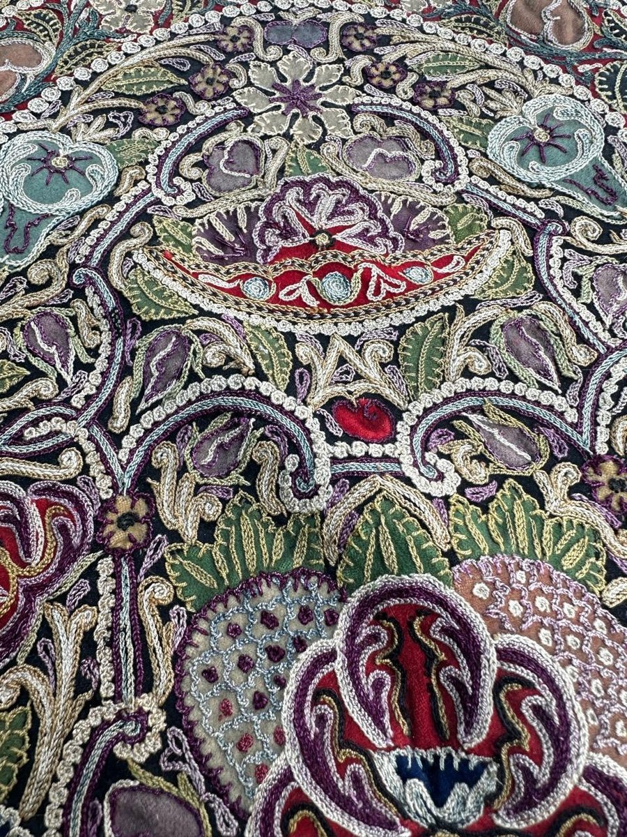 Antique Rashti Douzi Embroidery, 1890s for sale at Pamono