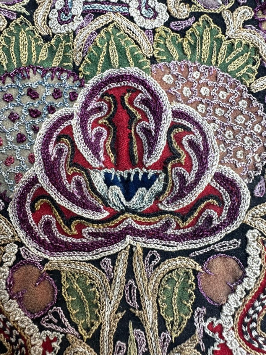 Antique Rashti Douzi Embroidery, 1890s for sale at Pamono