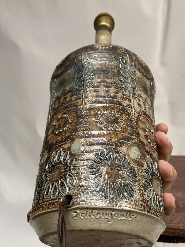 Ceramic Table Lamp from Quimper, 1970s for sale at Pamono