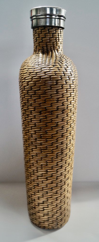 Vintage Wicker Woven Flask, 1930 for sale at Pamono
