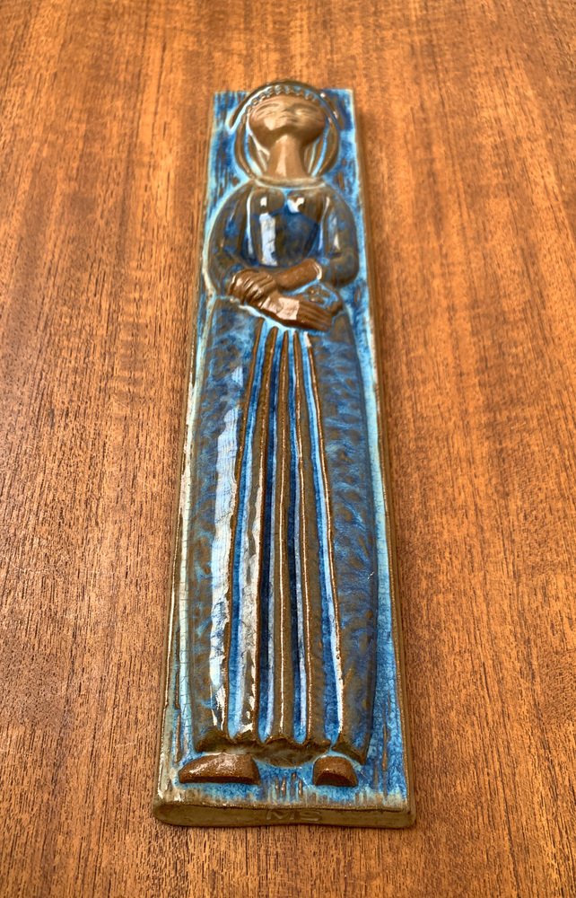 Mid-Century Danish Studio Pottery Wall Plaque by Marianne Stark for ...