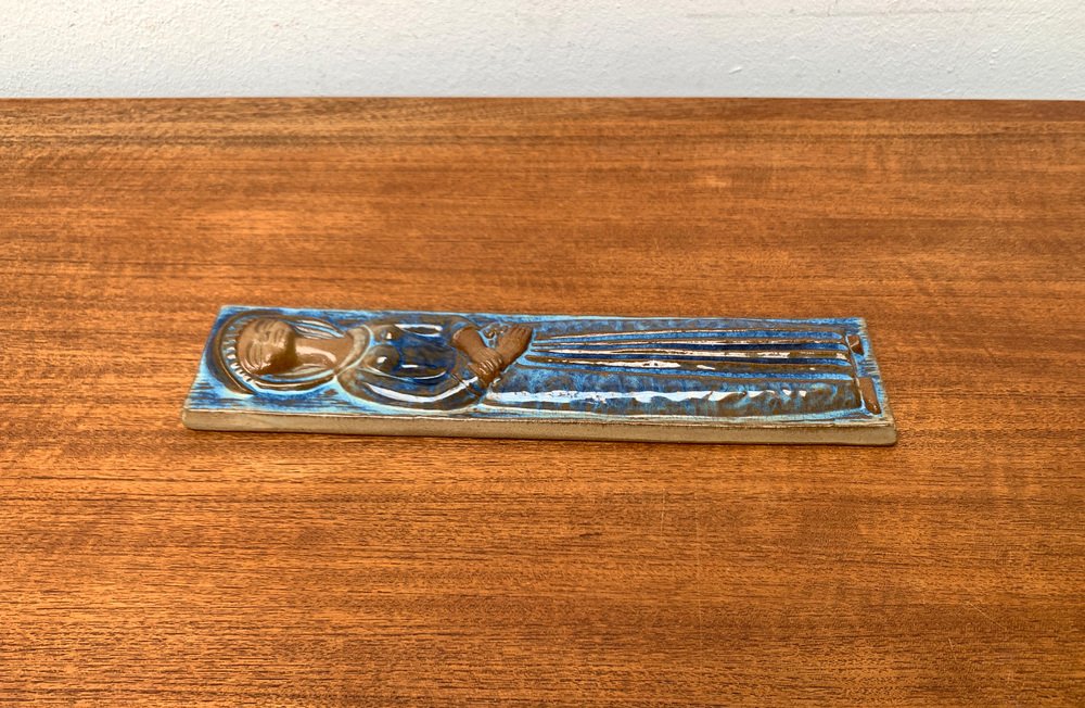 Mid-Century Danish Studio Pottery Wall Plaque by Marianne Stark for ...