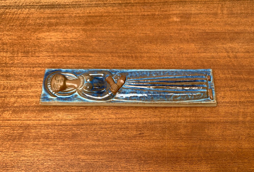 Mid-Century Danish Studio Pottery Wall Plaque by Marianne Stark for ...