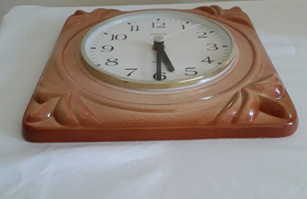 Vintage German Kitchen Clock, 1970s for sale at Pamono
