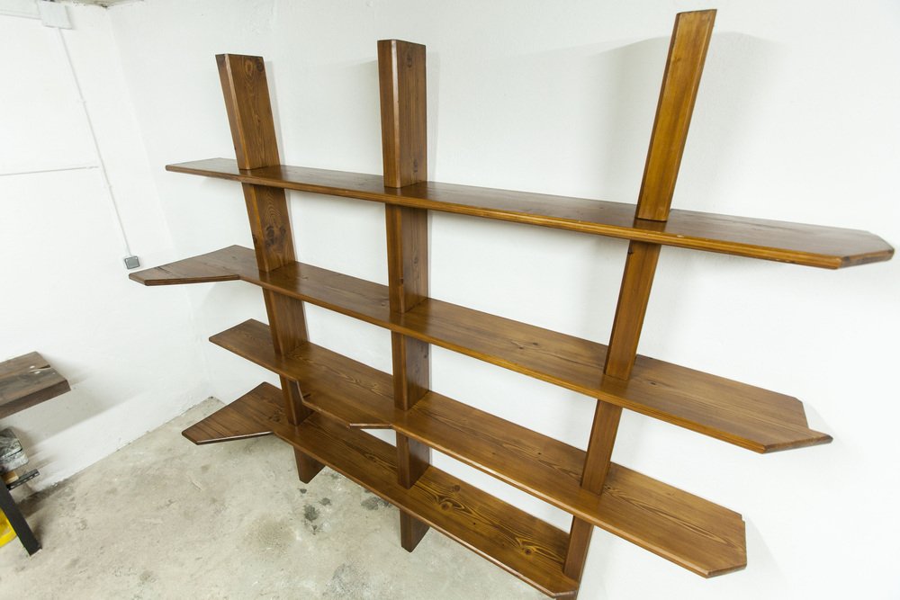 Vintage Wall Shelf in Fir, 1990s for sale at Pamono