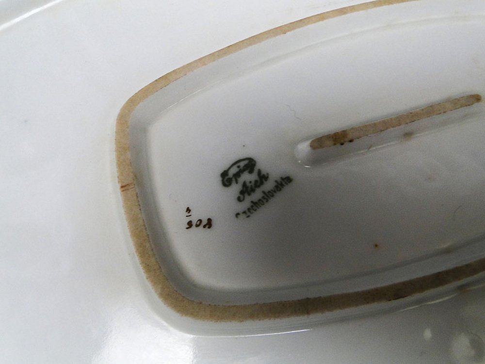 Art Deco Bowl from Epiag Pottery, Czechoslovakia, 1950s for sale at Pamono