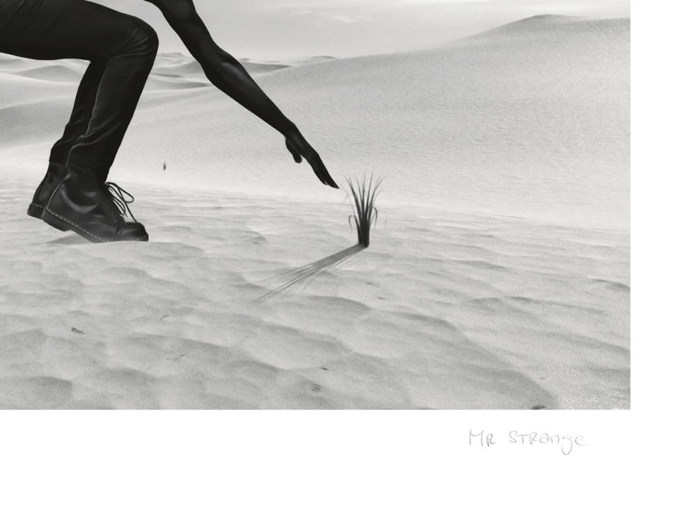 Mr strange, Sand Grass and Dance, 2023, Giclée print on Hanhemühle ...
