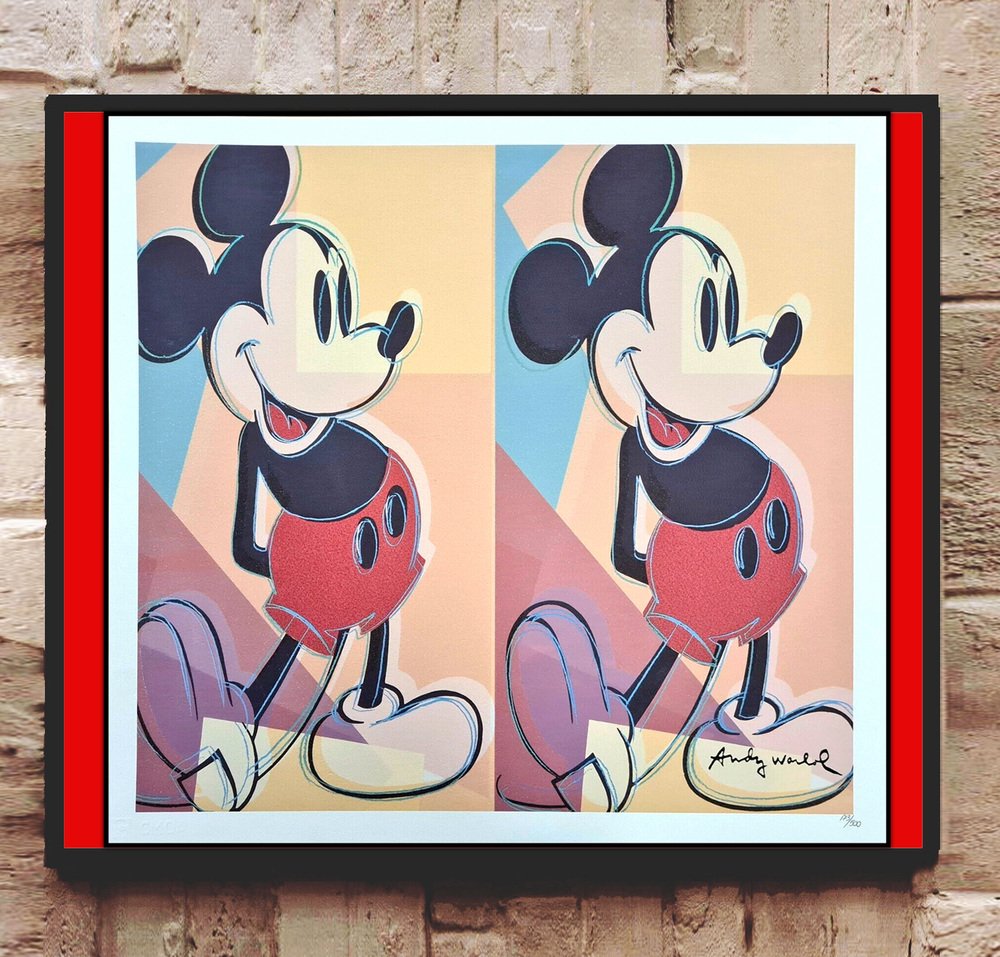 Andy Warhol, Mickey Mouse, Screen print for sale at Pamono
