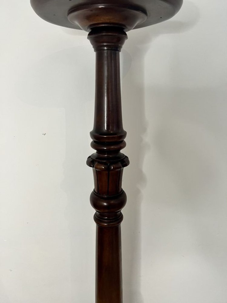 Victorian Carved Mahogany Torchere, 1880s for sale at Pamono