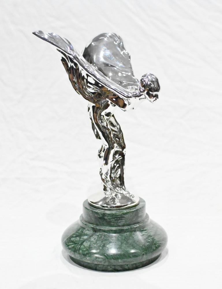 Rolls Royce Flying Lady Statue in Silberplatte, 1920er bei Pamono kaufen