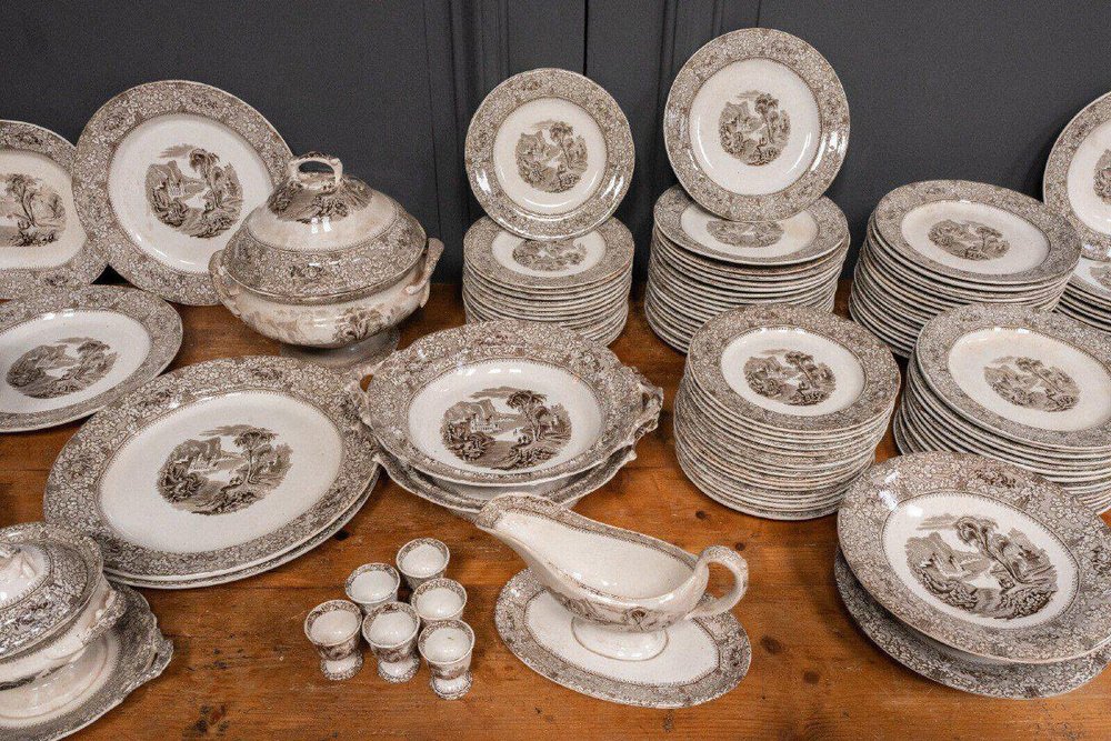 Antique Milan Service, 1800s, Set of 120 for sale at Pamono