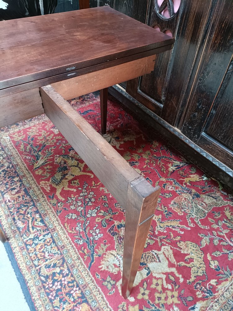 Game Table in Wood and Mahogany Plating, 19th Century for sale at Pamono