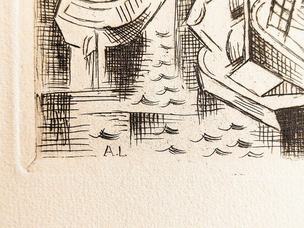 André Lothe, 1926, Original Etching on Paper for sale at Pamono