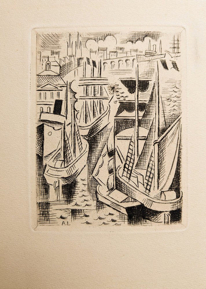 André Lothe, 1926, Original Etching on Paper for sale at Pamono