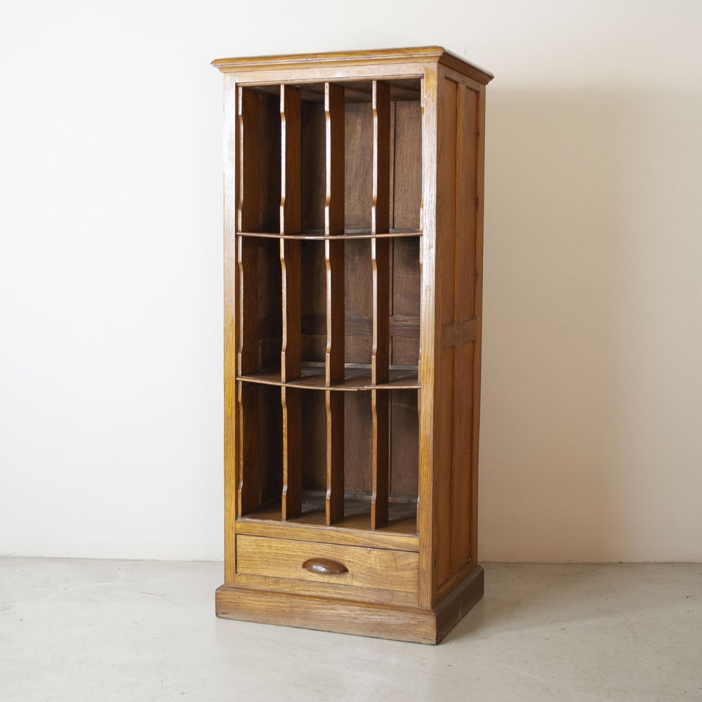 Postal Archive Cabinet with Open compartments and Drawer, 1940s for ...