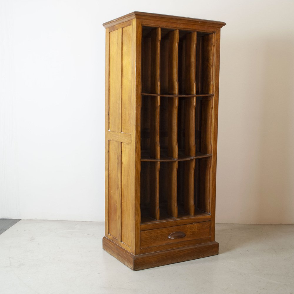 Postal Archive Cabinet with Open compartments and Drawer, 1940s for ...