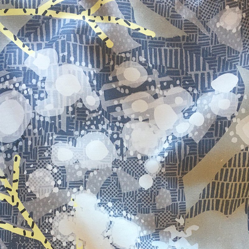 72 Kō Geishi Natsukarekusa Karuru Grey Panel by Ginette Caron and ...