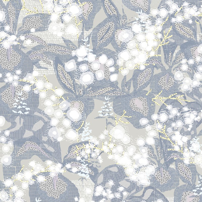 72 Kō Geishi Natsukarekusa Karuru Grey Panel by Ginette Caron and ...