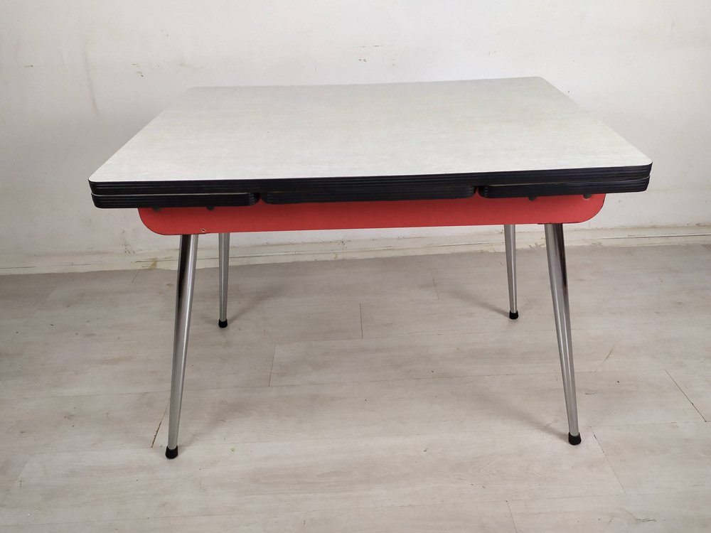 Tavolo vintage allungabile in formica, anni '60 in vendita su Pamono
