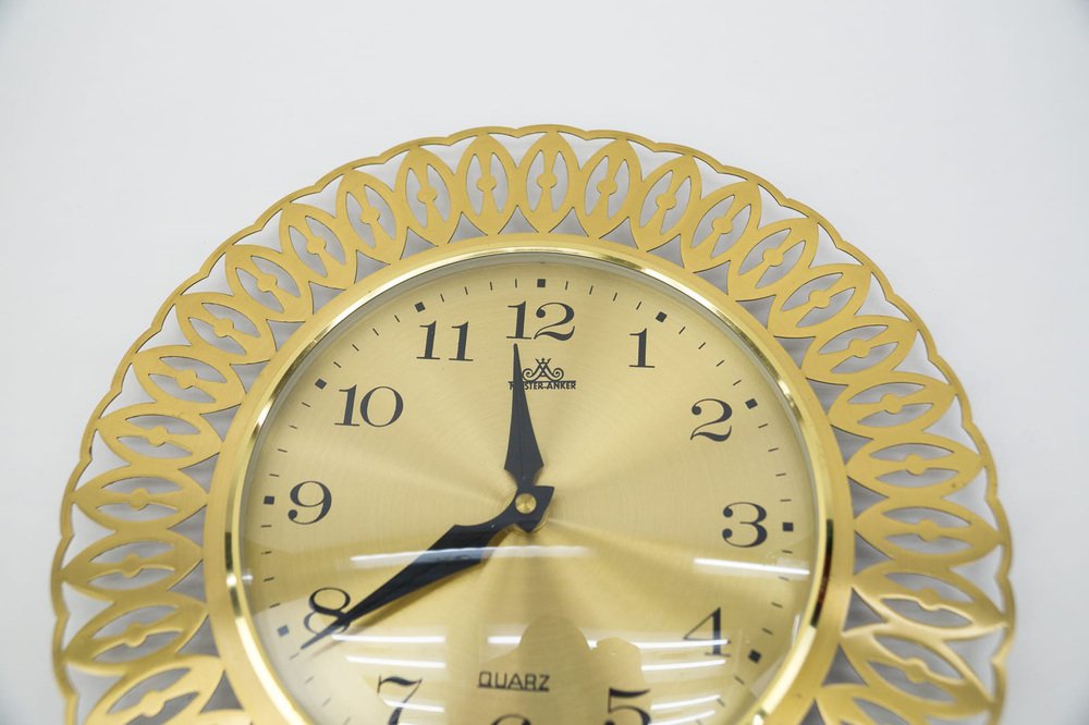 Mid-Century Modern German Wall Clock by Meister Anker, 1950s for sale ...