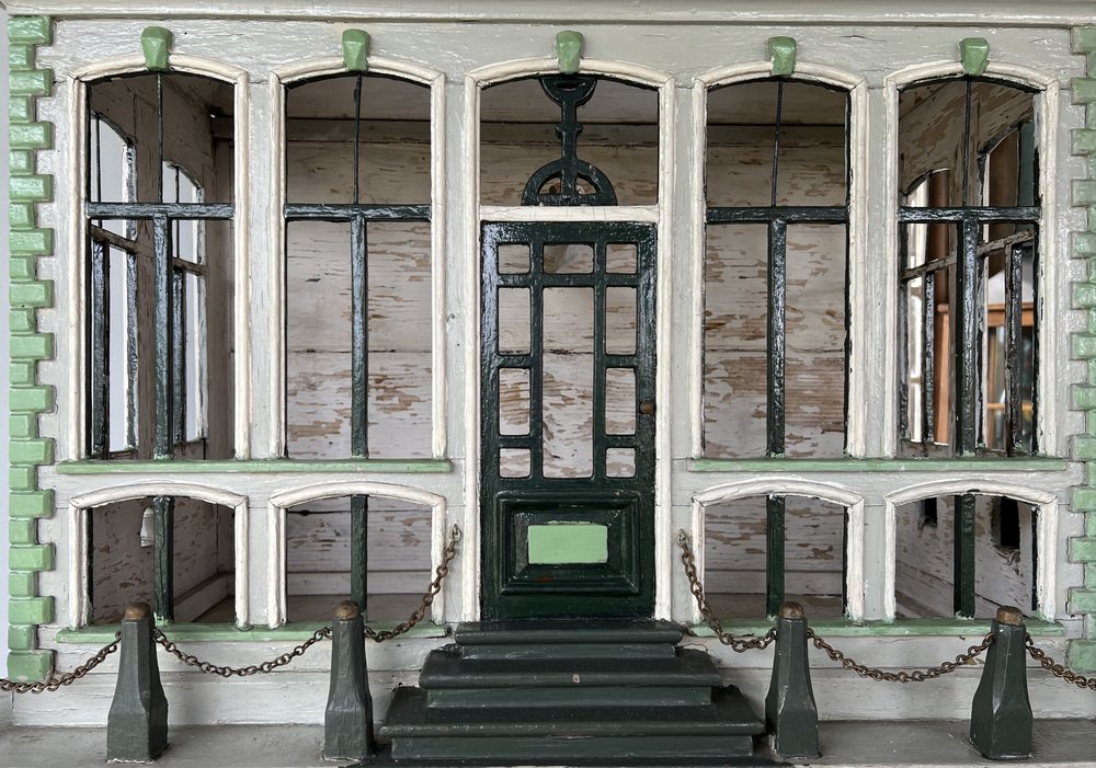 Late 19th Century Dutch Handmade Wooden Bird Cage Dutch Mansion, 1890s ...