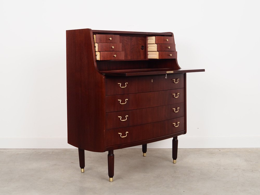 Danish Mahogany Secretary from PMJ Viby J, 1970s for sale at Pamono