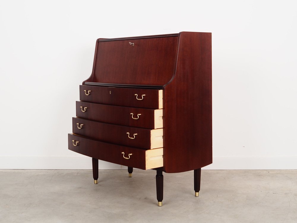 Danish Mahogany Secretary from PMJ Viby J, 1970s for sale at Pamono