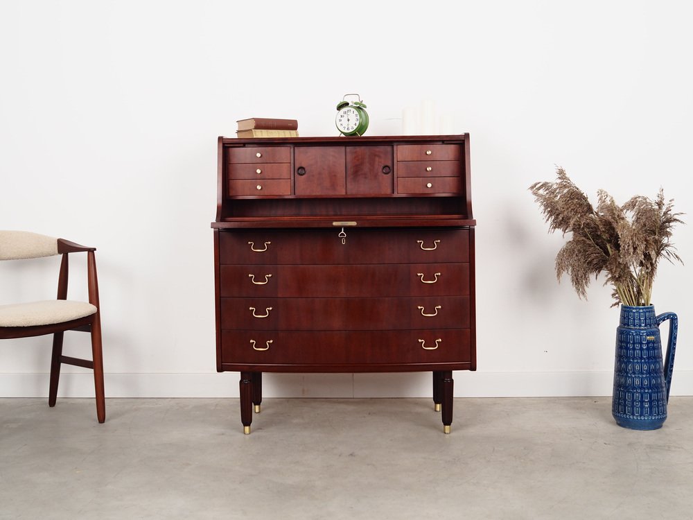Danish Mahogany Secretary from PMJ Viby J, 1970s for sale at Pamono