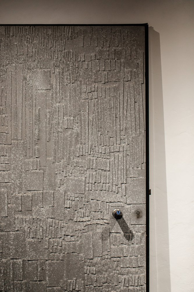 Tin Door from Belgian Modernist House, 1960s for sale at Pamono