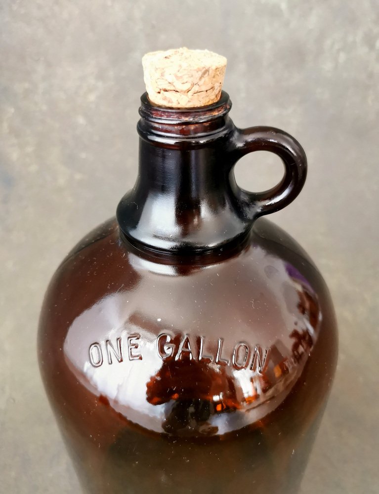 Vintage Glass Balloon in Brown from Duraglas, 1950s for sale at Pamono
