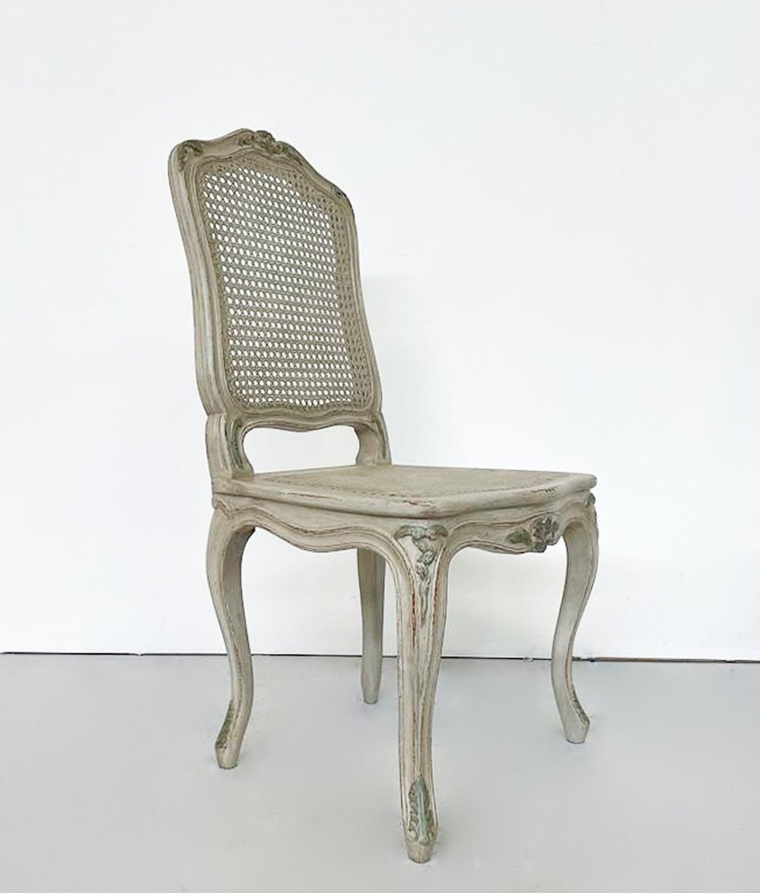 Louis XV Style Belgian Cane Chairs, 2000s, Set of 12 for sale at Pamono