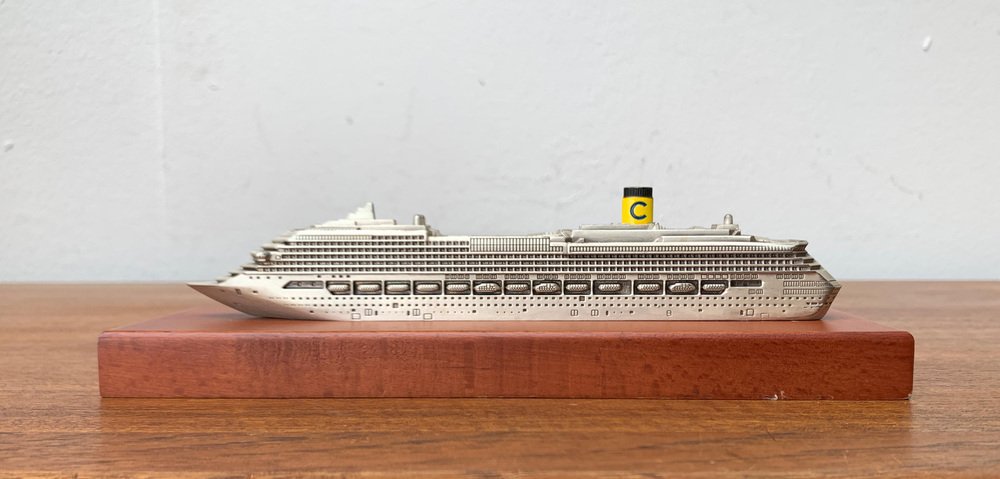 Vintage Italian Metal Costa Pacifica Cruise Ship Model for sale at Pamono
