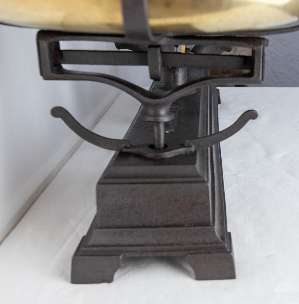 Antique Trade Scale in Brass and Cast Iron, France, 1880s for sale at ...