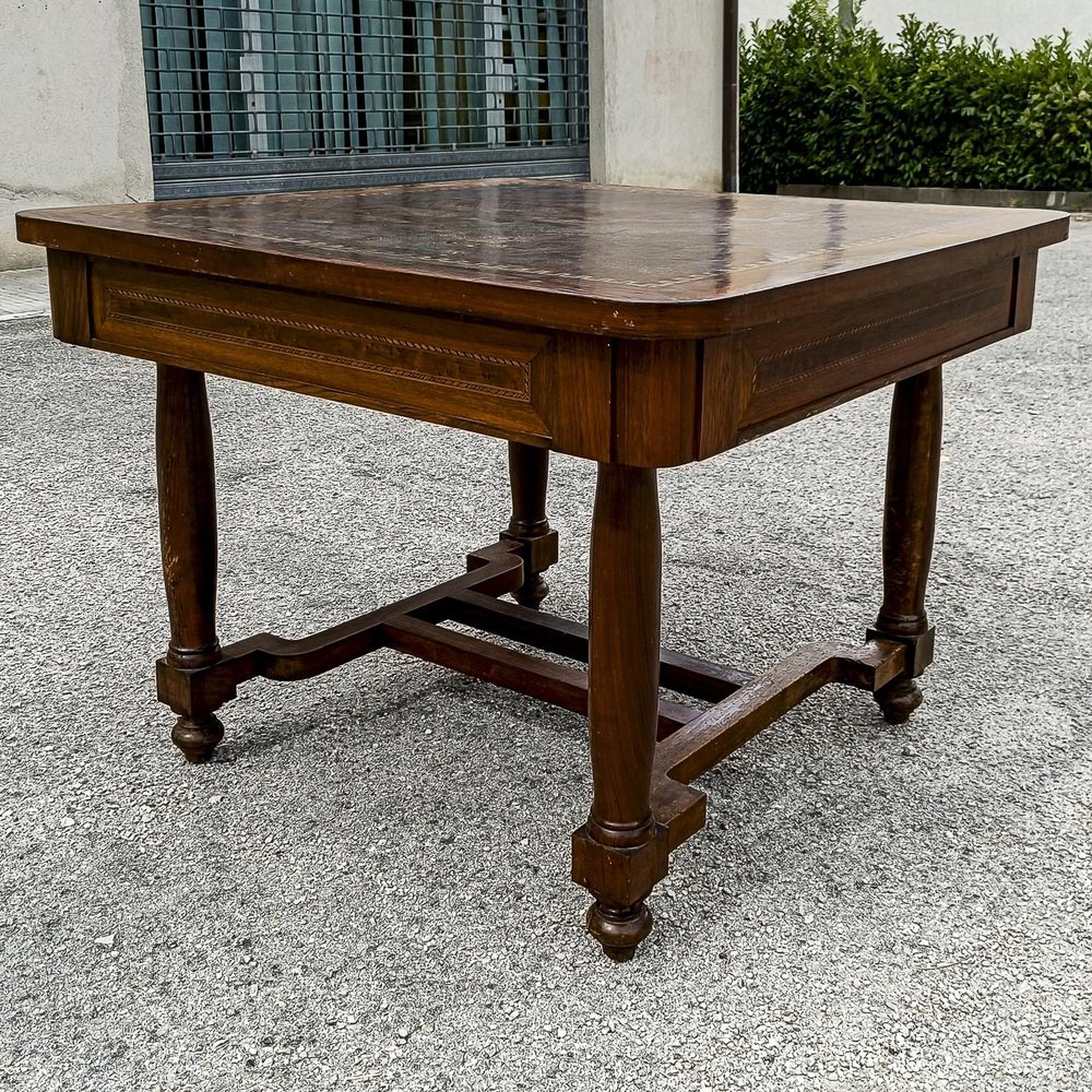 Liberty Table with Inlaid Plan for sale at Pamono