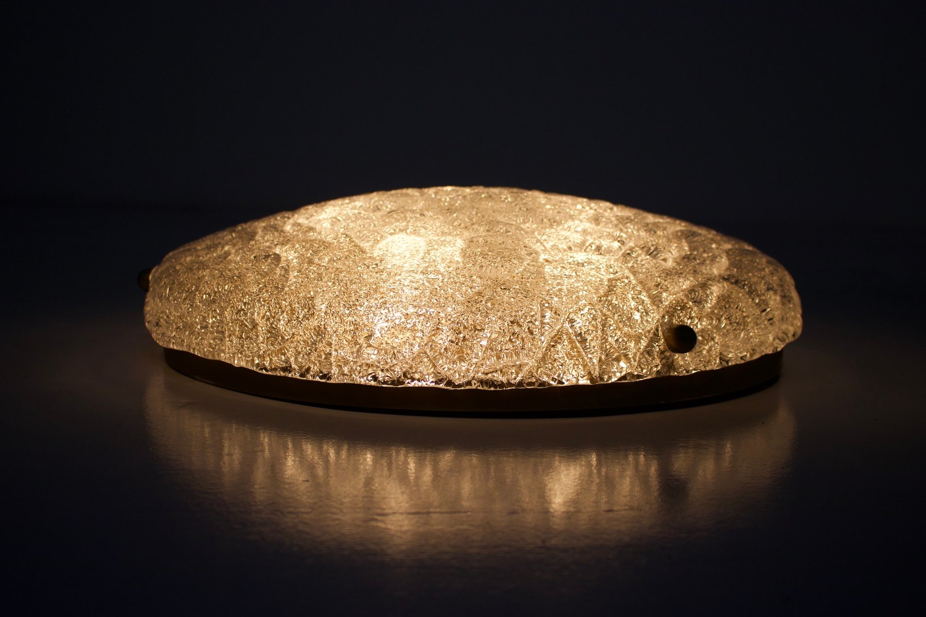 Large Round Glass in Kaiser Glass, 1970s for sale at Pamono