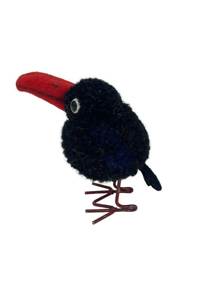 Small Wool Toy Raven Crow from Steiff, Germany, 1930s for sale at Pamono