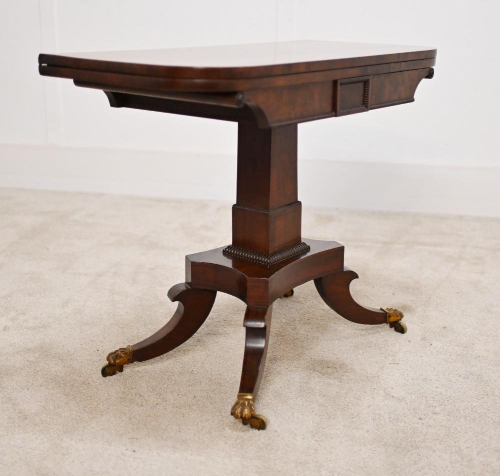 Regency Card Table in Mahogany for sale at Pamono