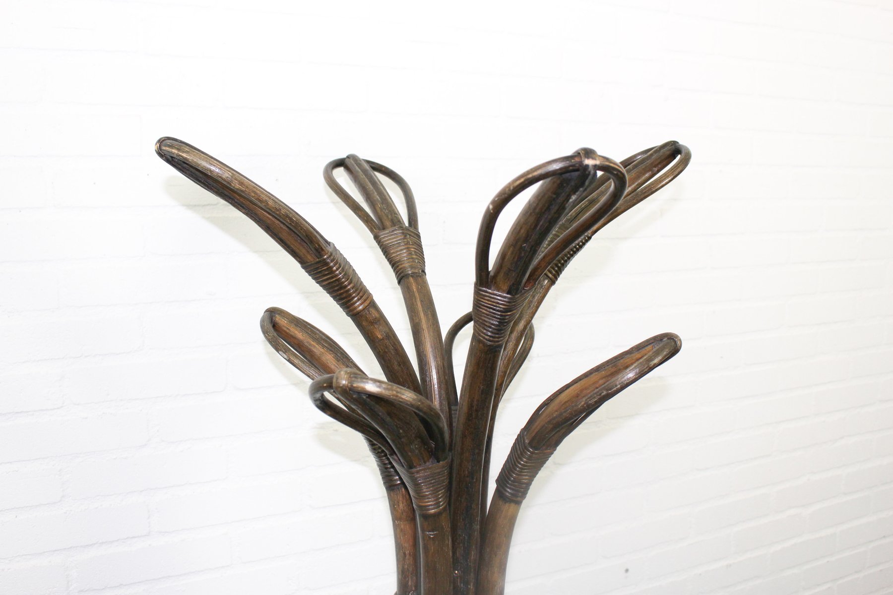 Mid-Century Bamboo Coat Stand, France 1960s for sale at Pamono