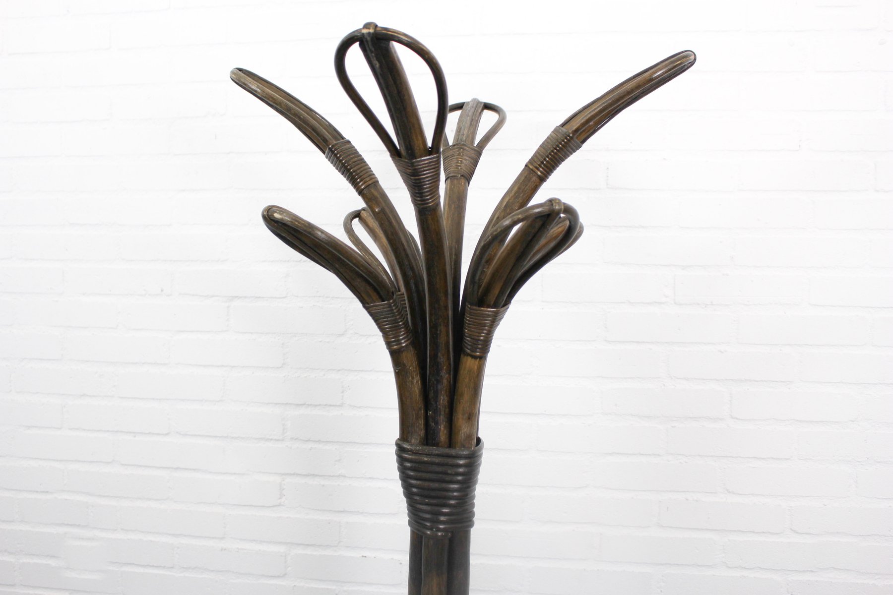Mid-Century Bamboo Coat Stand, France 1960s for sale at Pamono