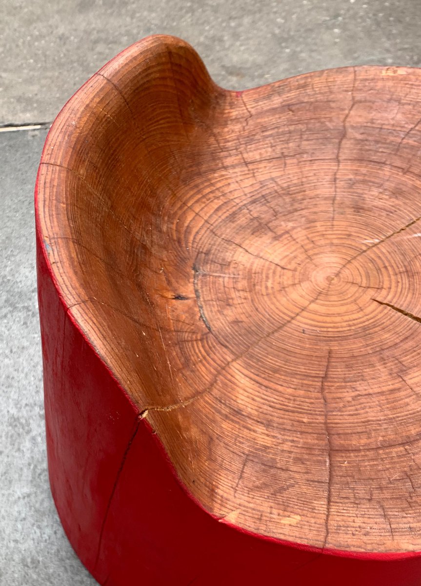 German Wood Stool from Hirnholz Design for sale at Pamono