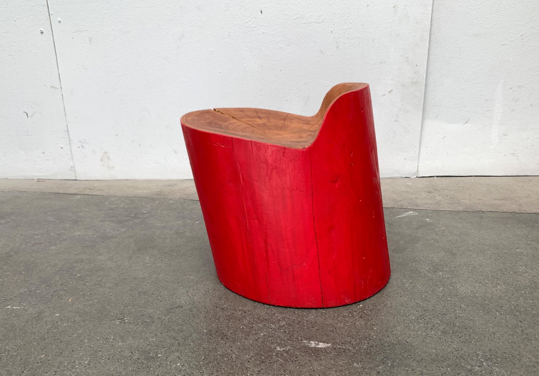 German Wood Stool from Hirnholz Design for sale at Pamono