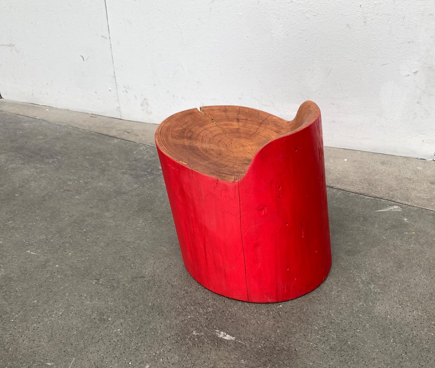 German Wood Stool from Hirnholz Design for sale at Pamono