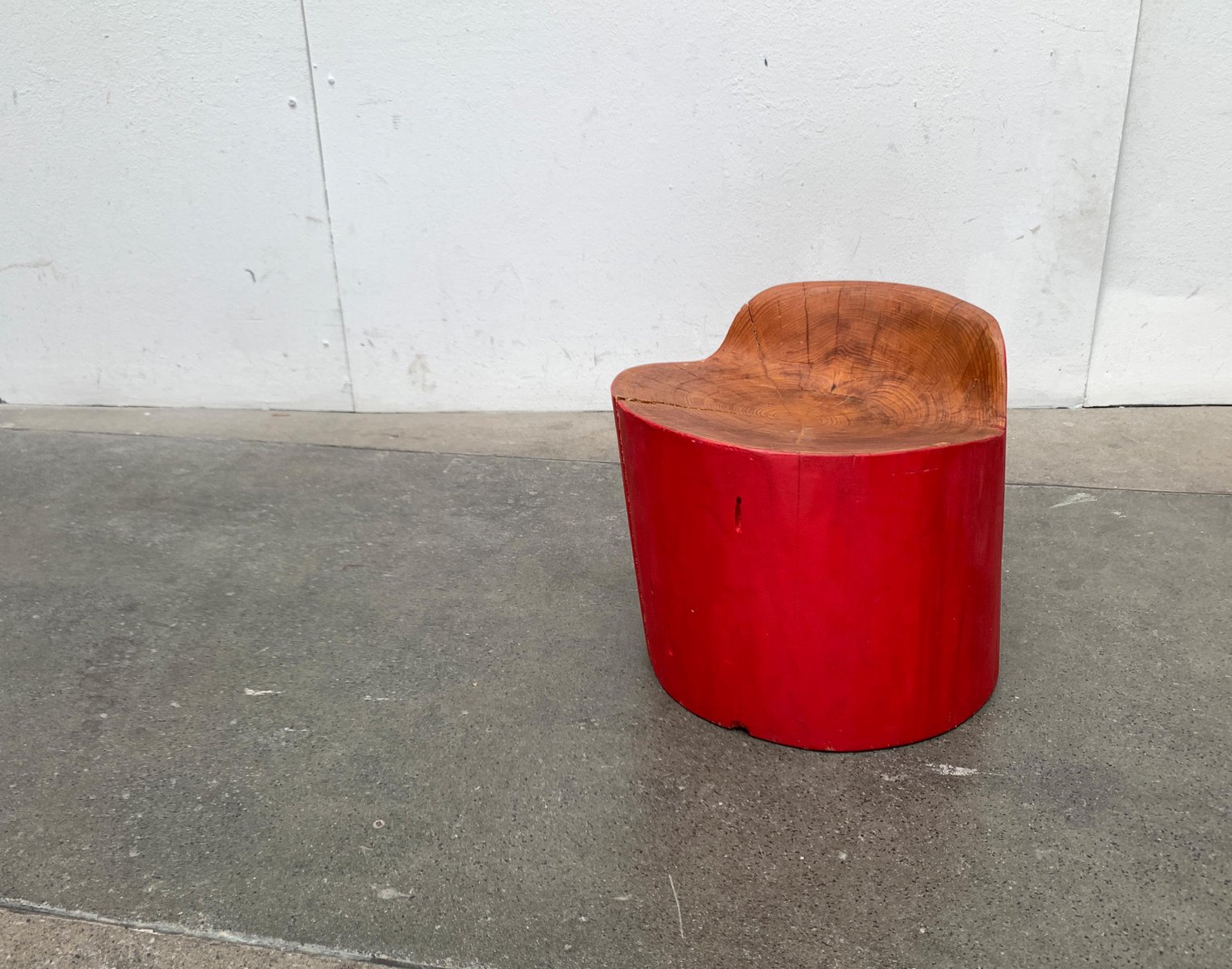 German Wood Stool from Hirnholz Design for sale at Pamono