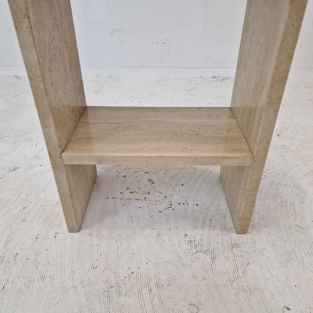 Italian Side Table or Small Credenza in Travertine, 1980s for sale at ...