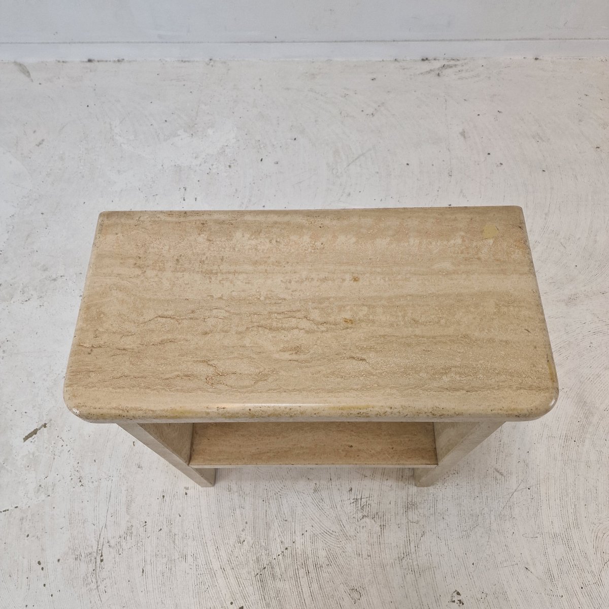 Italian Side Table or Small Credenza in Travertine, 1980s for sale at ...